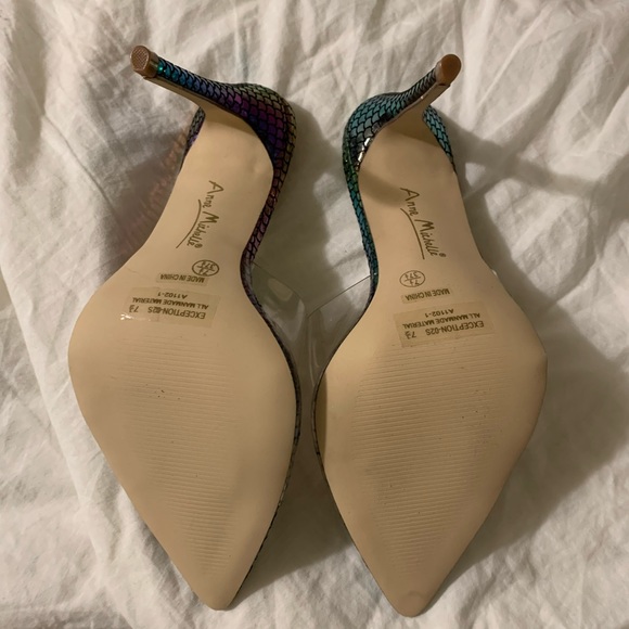Anne Michelle | Shoes | 75 Anne Michelle Snake Skin Print Stiletto New ...